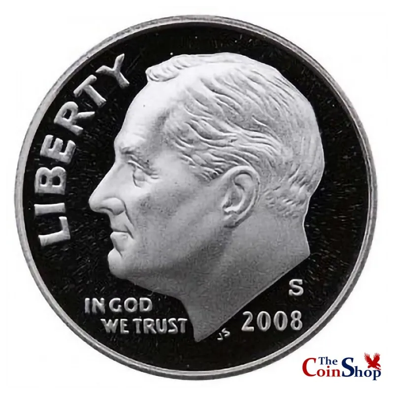 2008-S Silver Proof Roosevelt Dime | Premium Collectible Roosevelt ...