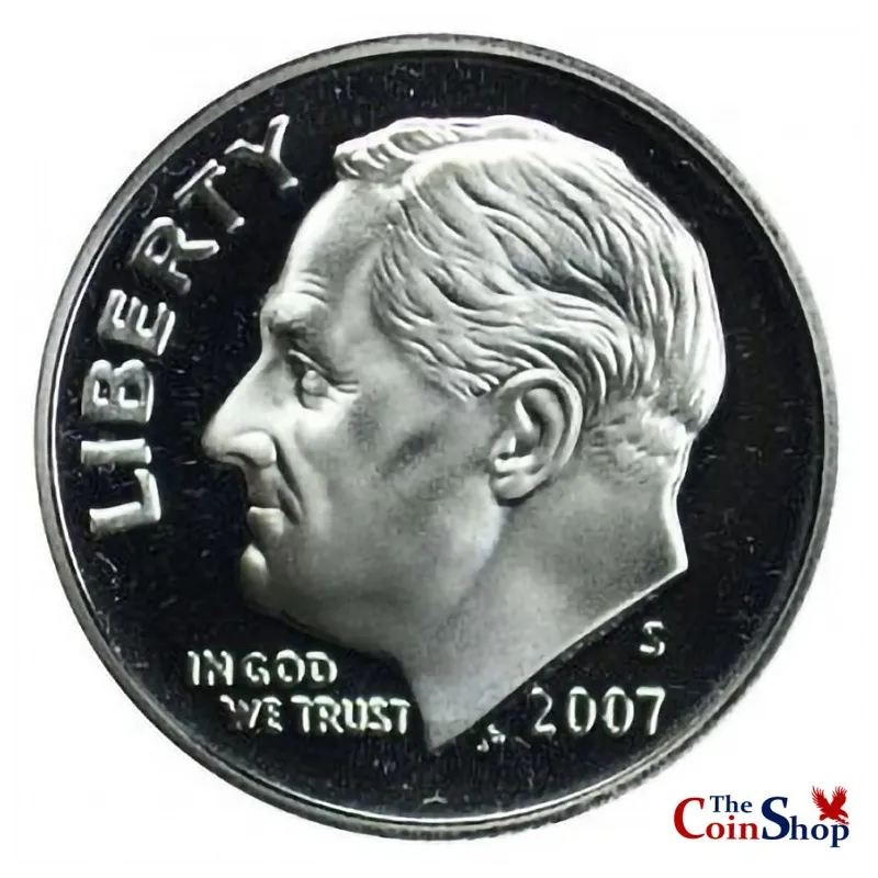 2007-S Silver Proof Roosevelt Dime | Premium Collectible Roosevelt ...