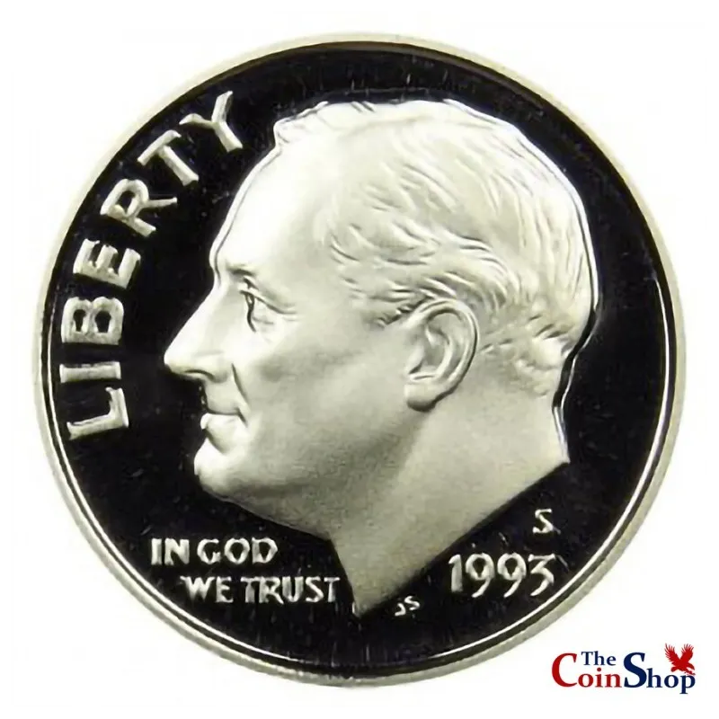 1993-S Silver Proof Roosevelt Dime | Premium Collectible Roosevelt ...