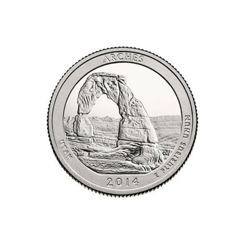 2014-S Uncirculated Arches National Park Quarter | Premium Collectible ...