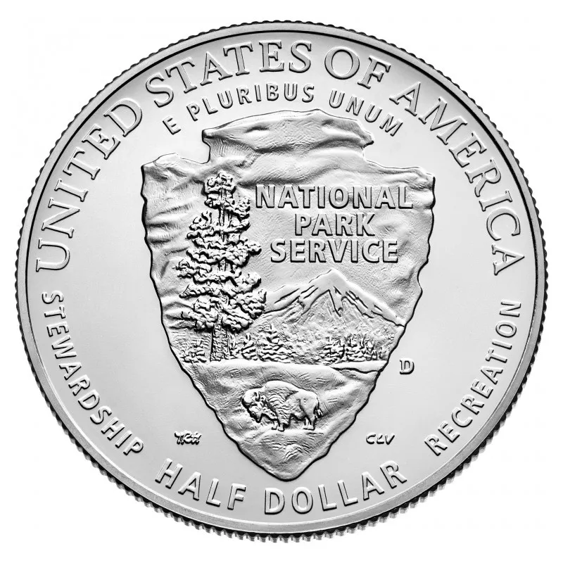 2016-D 100th Anniversary National Park Service Clad Half Dollar UNC
