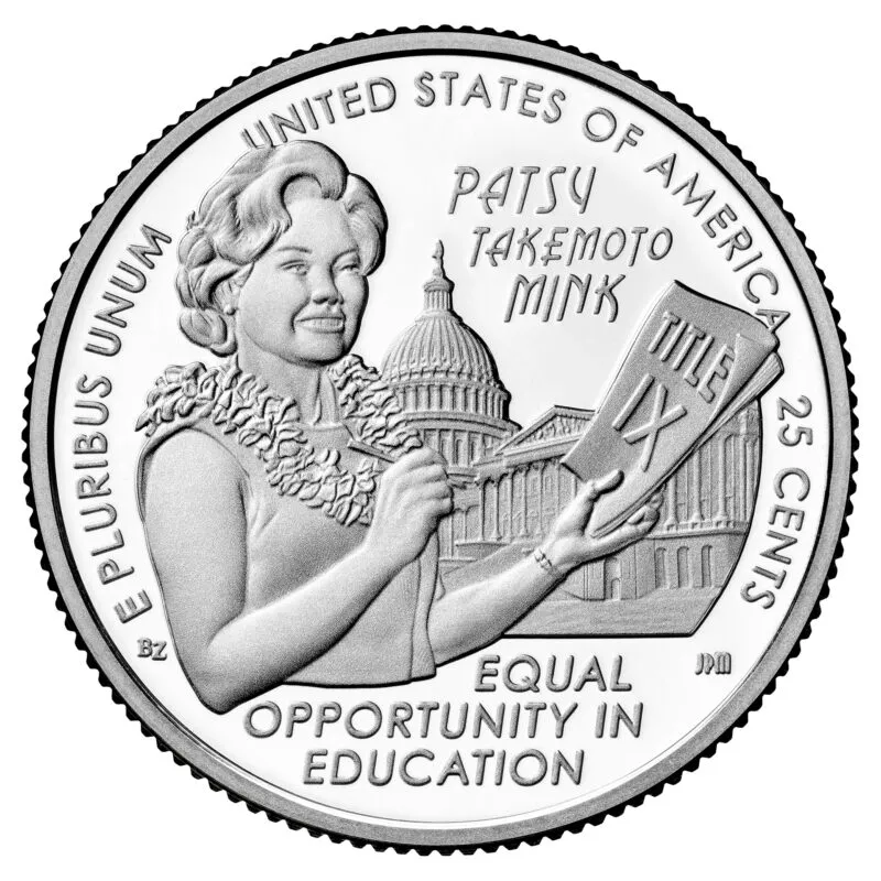 2024-S Clad Proof Patsy Takemoto Mink American Women Quarter Grade Proof