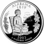 2003-S Alabama Silver Proof State Quarter | Premium Collectible State ...
