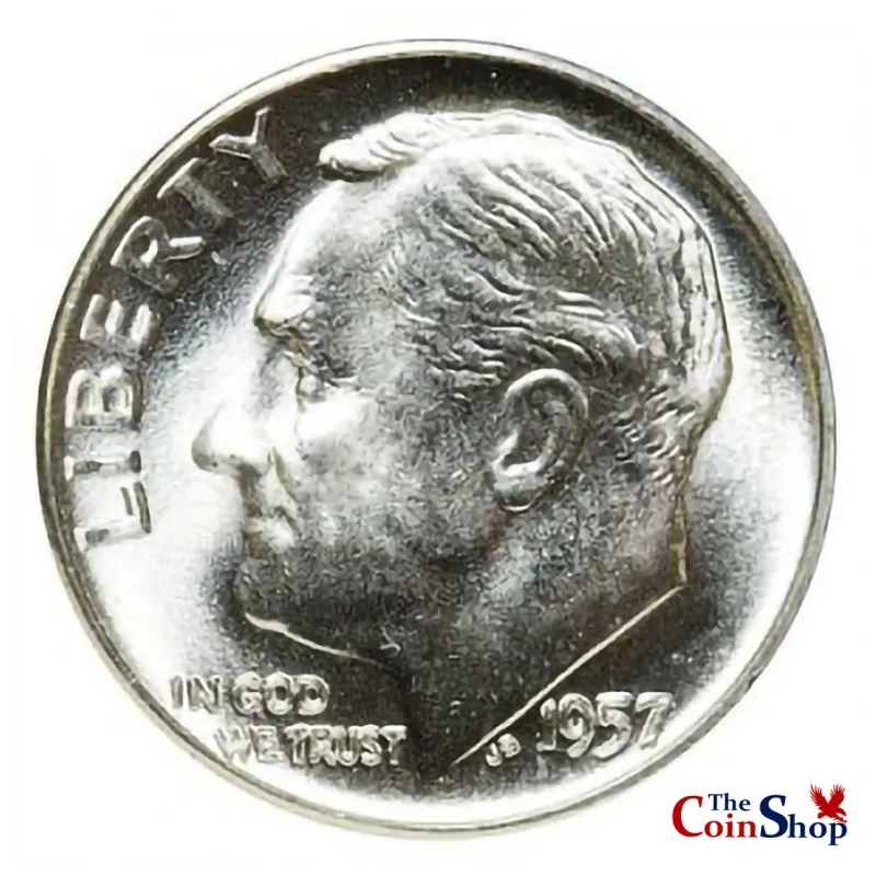 1957-D Roosevelt Dime | Premium Collectible Roosevelt Dimes | The Coin ...