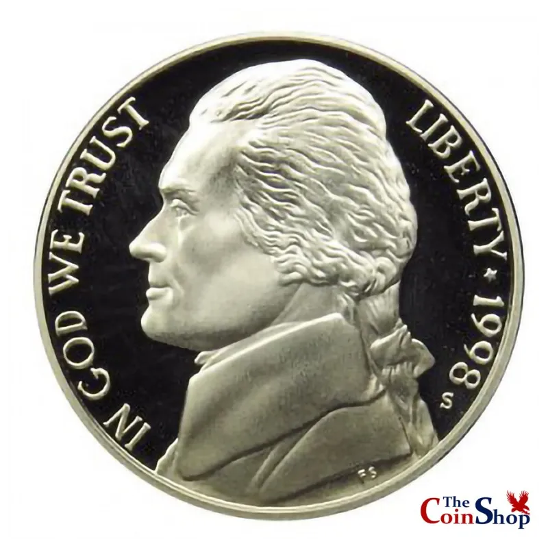 1998 S Jefferson Nickel Grade Proof