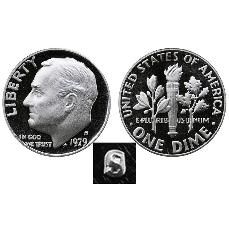 1979-S Type 1 Filled "S" Roosevelt Dime Proof | Premium Collectible ...