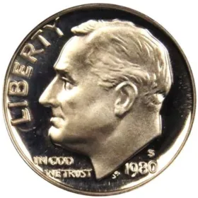 1980-S Roosevelt Dime | Premium Collectible Roosevelt Dimes | The Coin ...